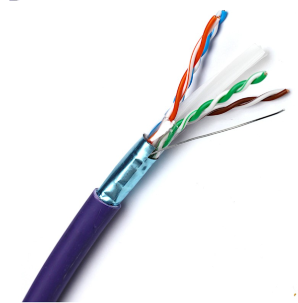 ROLLO CABLE CAT 6A FTP STP DOBLE PANTALLA ALUMINIO 10 GIGAS | TYNET SRL